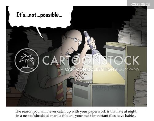 Drowning In Paperwork Cartoons and Comics - funny pictures from ...