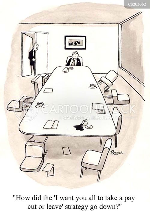 Pay Cut Cartoons and Comics - funny pictures from CartoonStock