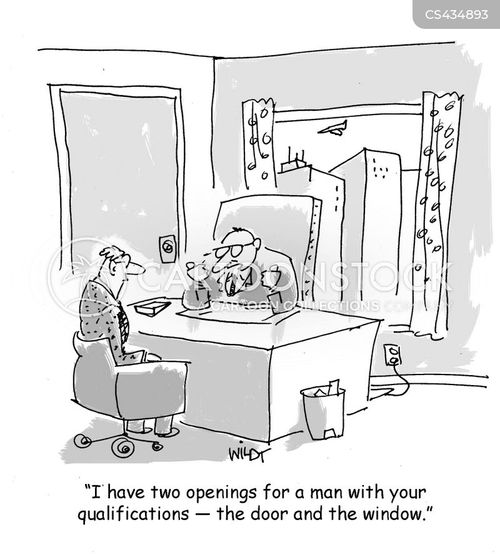 Interview Rejection Cartoons and Comics - funny pictures from CartoonStock