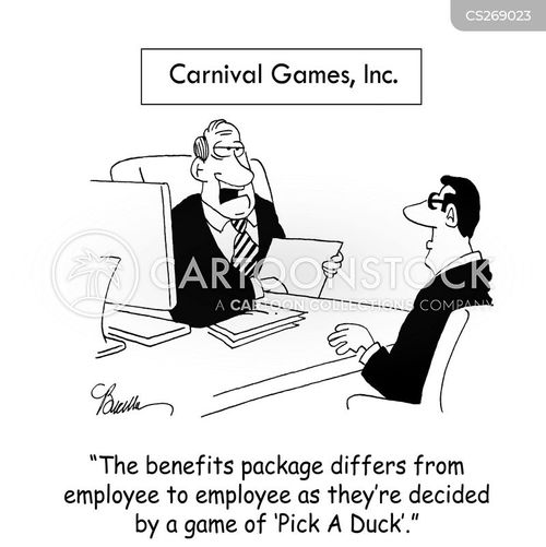 Benefits Package Cartoons and Comics - funny pictures from CartoonStock
