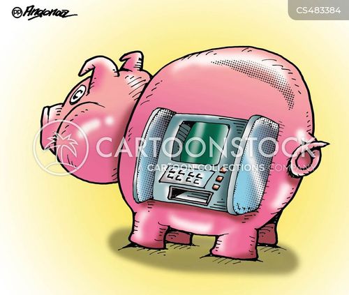 Cash Dispenser Cartoons and Comics - funny pictures from CartoonStock