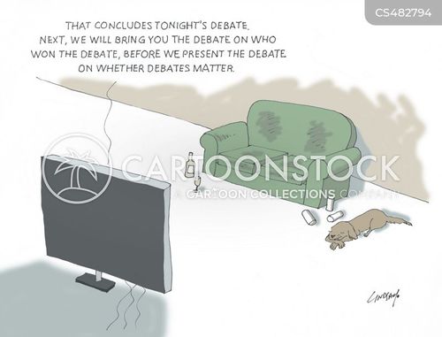 Debating Cartoons and Comics - funny pictures from CartoonStock