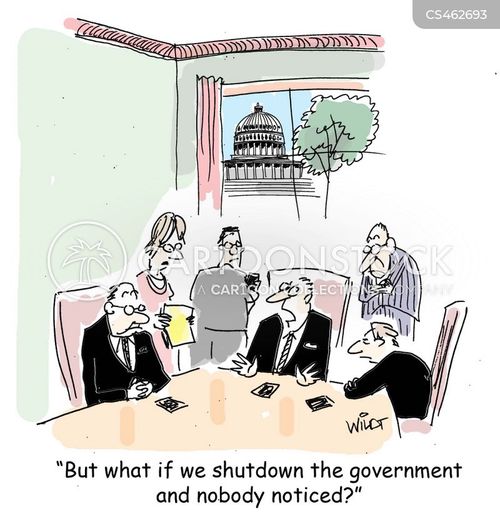 Shutdown Cartoons and Comics - funny pictures from CartoonStock