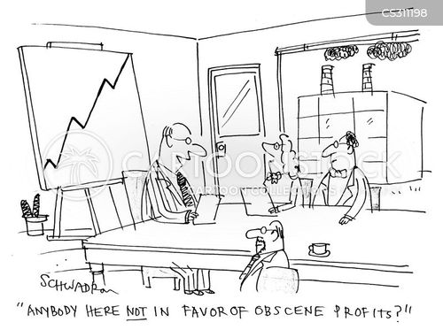 Unethical Profit Cartoons and Comics - funny pictures from CartoonStock