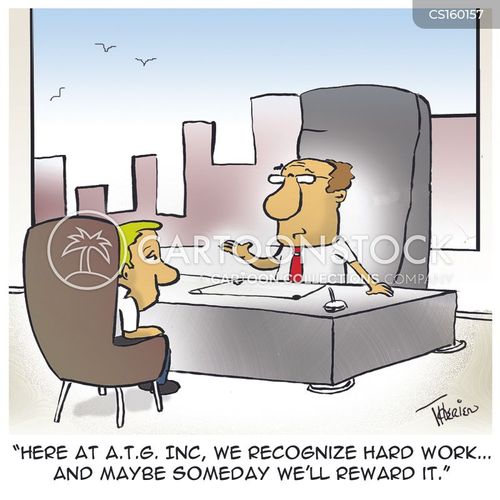 Hard Work Funny Cartoon