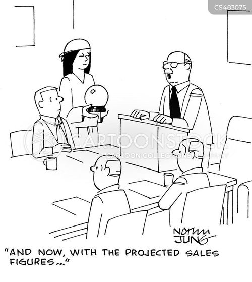 Sales Projections Cartoons and Comics - funny pictures from CartoonStock