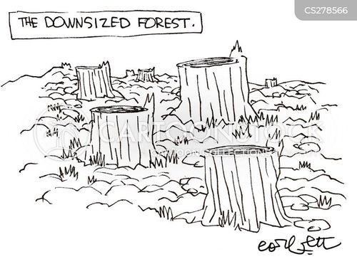 Thinning The Forest Cartoons and Comics - funny pictures from CartoonStock