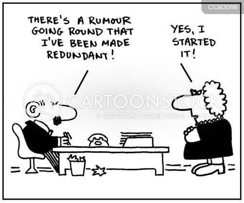 Rumouring Cartoons and Comics - funny pictures from CartoonStock