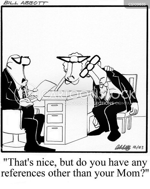 Job Reference Cartoons and Comics - funny pictures from CartoonStock