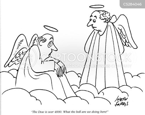 Afterlife Regret Cartoons and Comics - funny pictures from CartoonStock