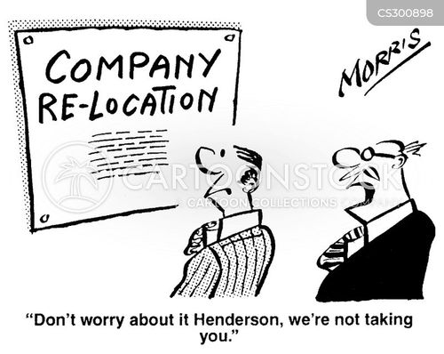Employee Relocations Cartoons and Comics - funny pictures from CartoonStock