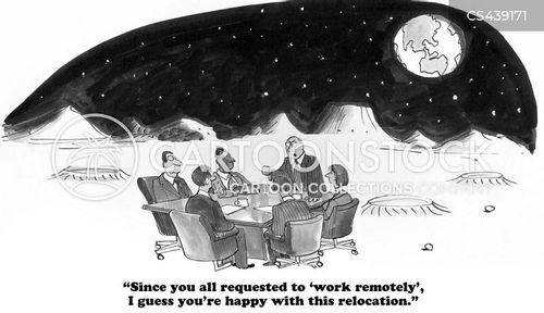 Work Remotely Cartoons and Comics - funny pictures from CartoonStock