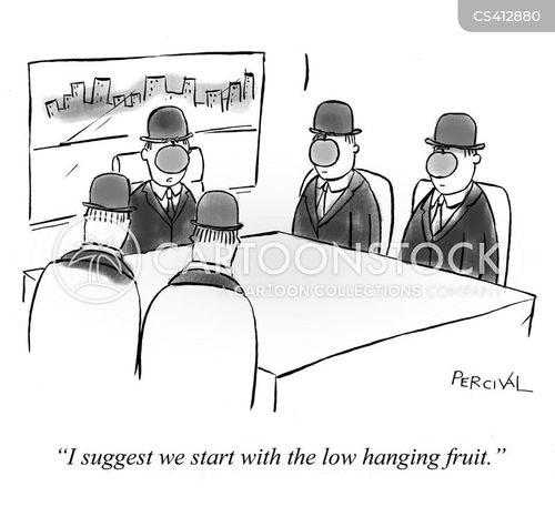 Hanging Fruit Cartoons and Comics - funny pictures from CartoonStock