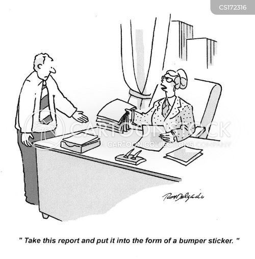 Report Writing Cartoons and Comics - funny pictures from CartoonStock