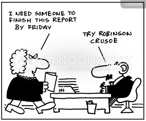 Work Report Cartoons and Comics - funny pictures from CartoonStock