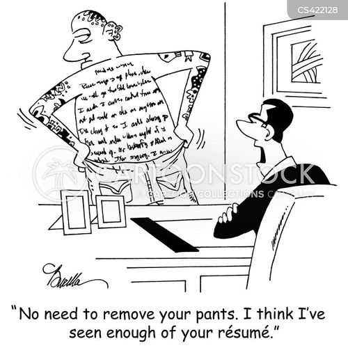 Padding Your Resume Cartoons and Comics - funny pictures from CartoonStock
