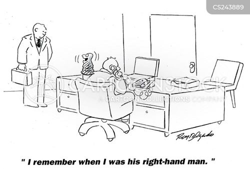 Right Hand Man Cartoons and Comics - funny pictures from CartoonStock