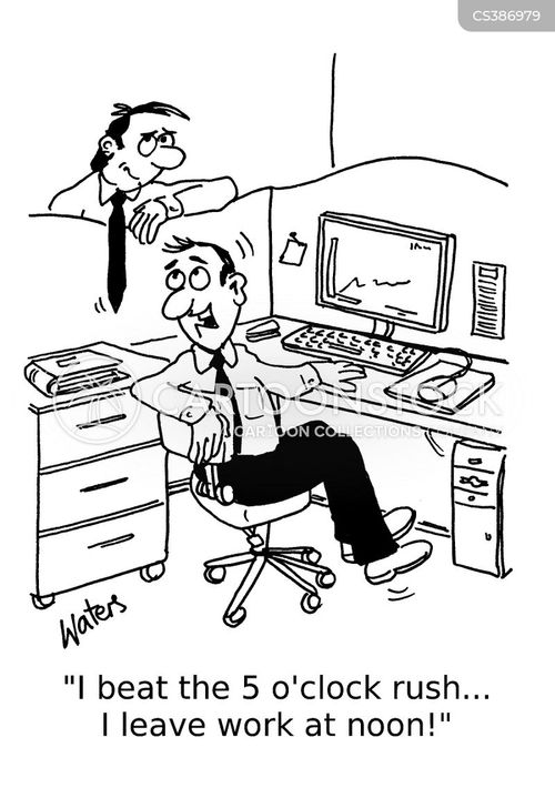 Rushing Funny Work Office