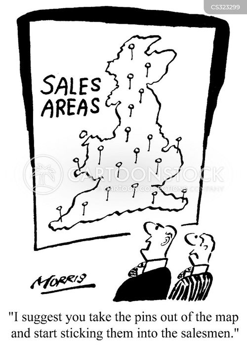 Sales' Areas Cartoons and Comics - funny pictures from CartoonStock