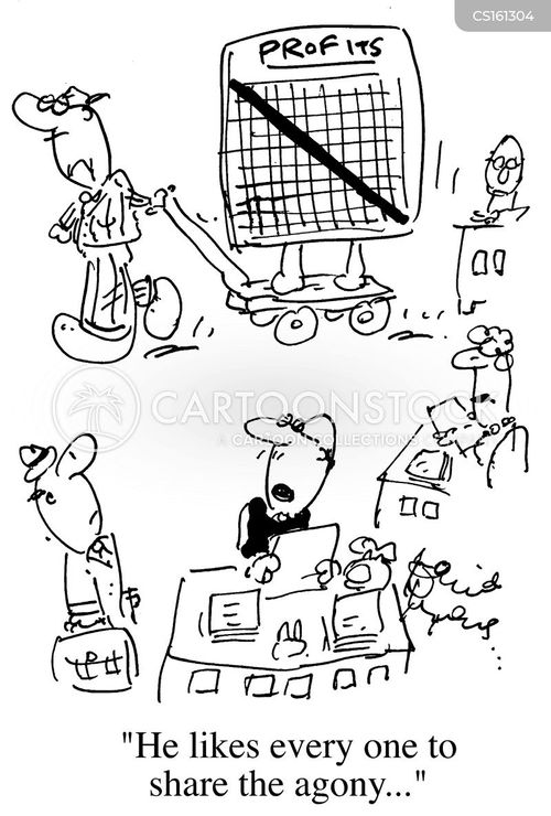 Profit Slump Cartoons and Comics - funny pictures from CartoonStock