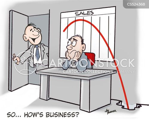 Sales Downturn Cartoons and Comics - funny pictures from CartoonStock