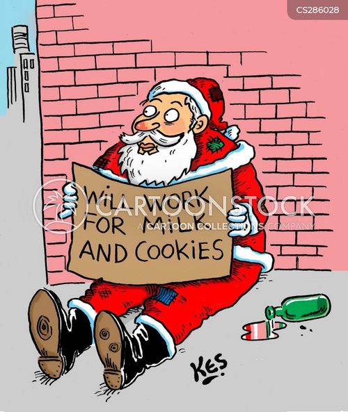Kris Kringle Cartoons and Comics - funny pictures from CartoonStock