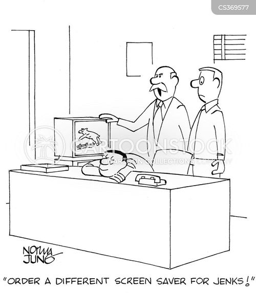 Screensaver Cartoons and Comics - funny pictures from CartoonStock