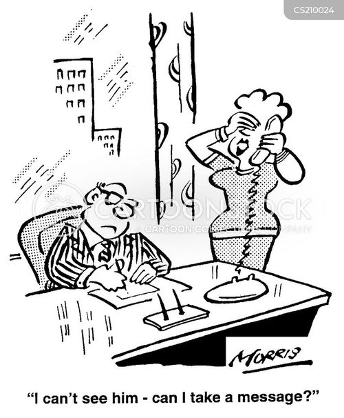 Take A Message Cartoons and Comics - funny pictures from CartoonStock
