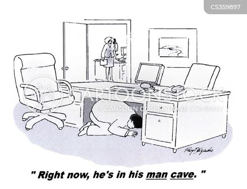Man Cave Cartoons and Comics - funny pictures from CartoonStock