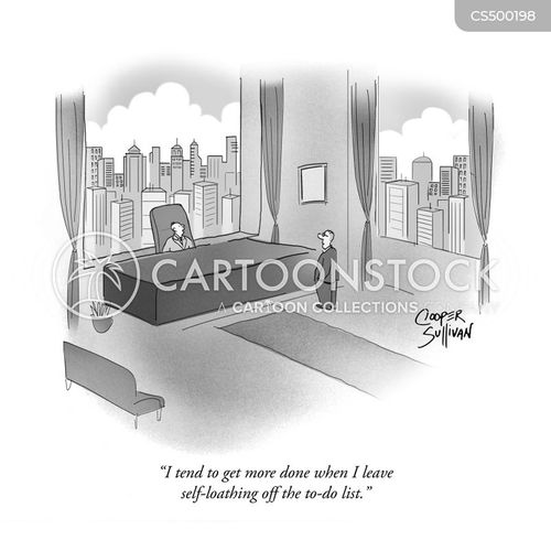 Self-loathing Cartoons and Comics - funny pictures from CartoonStock
