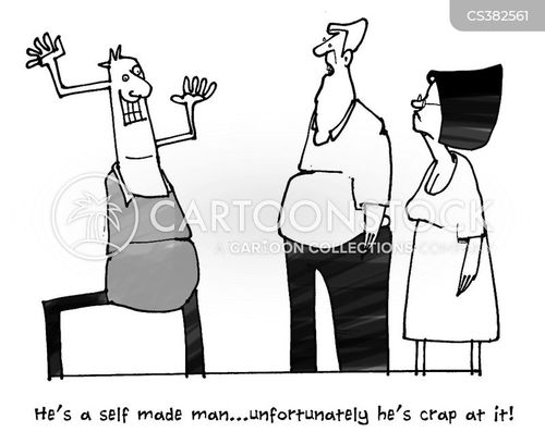 Self Made Men Cartoons and Comics - funny pictures from CartoonStock