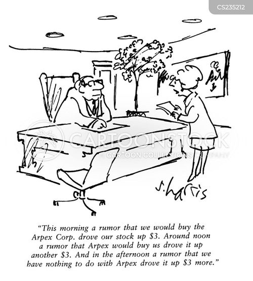 Business Rumour Cartoons and Comics - funny pictures from CartoonStock