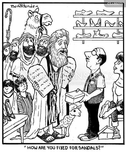 Sandals Cartoons and Comics - funny pictures from CartoonStock
