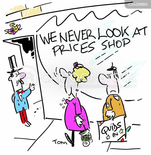 Low Prices Cartoons and Comics - funny pictures from CartoonStock