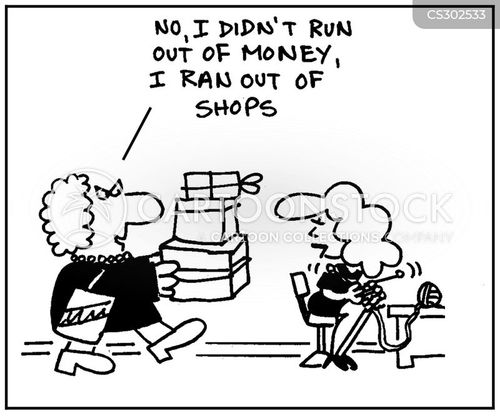 Shopping Outing Cartoons and Comics - funny pictures from CartoonStock