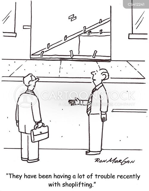 Shoplift Cartoons and Comics - funny pictures from CartoonStock