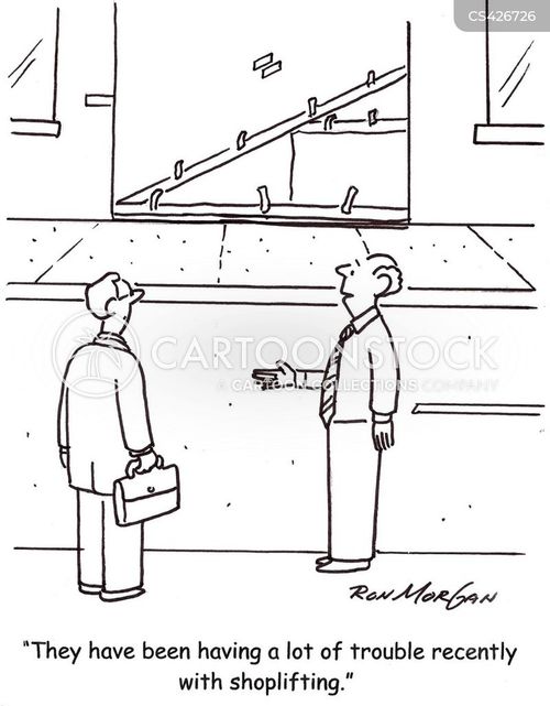 Shoplift Cartoons and Comics - funny pictures from CartoonStock