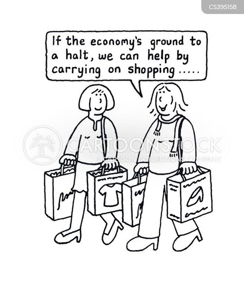 Shopping Addiction Cartoons and Comics - funny pictures from CartoonStock