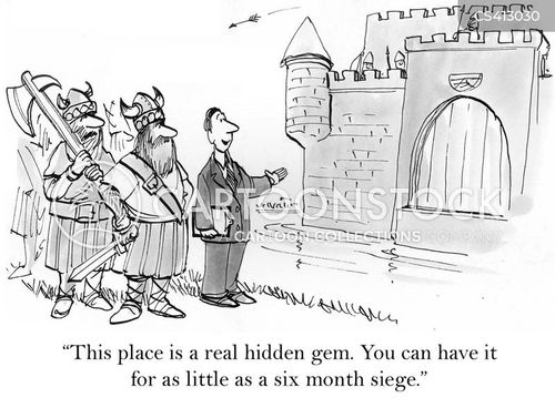 Castle Defenses Cartoons and Comics - funny pictures from CartoonStock