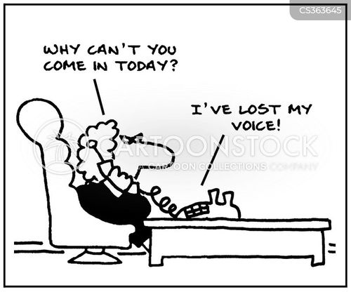 Lost My Voice Cartoons and Comics - funny pictures from CartoonStock
