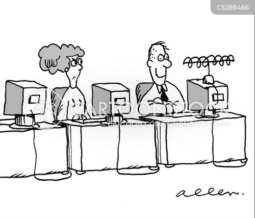 Computer Monitor Cartoons and Comics - funny pictures from CartoonStock