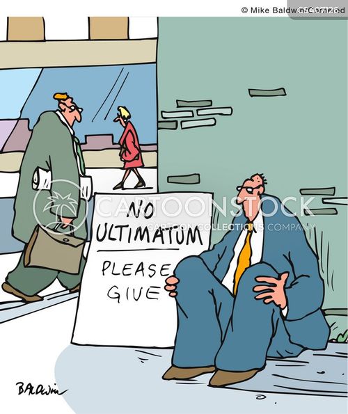 Ultimatum Cartoons and Comics - funny pictures from CartoonStock