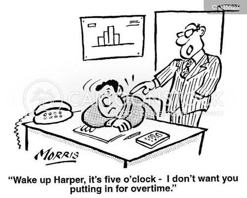 Working Overtime Cartoons and Comics - funny pictures from CartoonStock