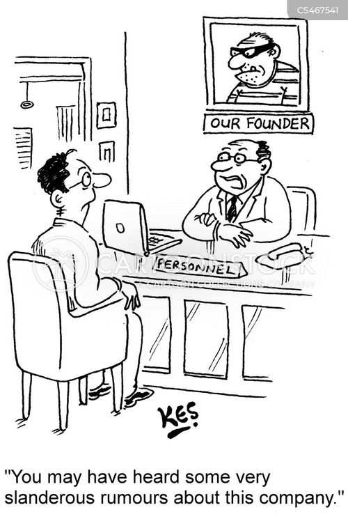 Slander Cartoons and Comics - funny pictures from CartoonStock