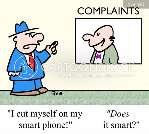 Phone Complaint Cartoons and Comics - funny pictures from CartoonStock