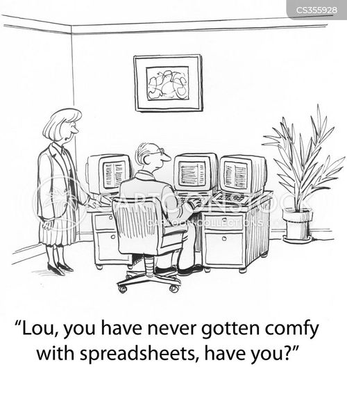 Spreadsheet Cartoons and Comics - funny pictures from CartoonStock
