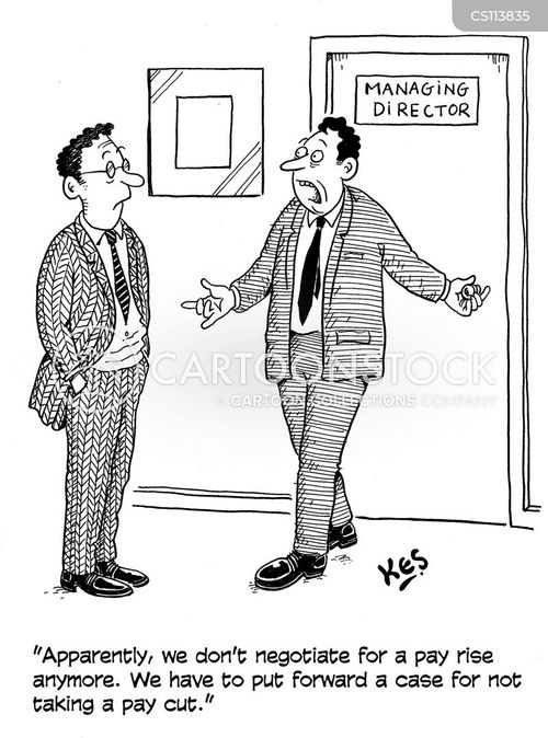 Pay Cut Cartoons and Comics - funny pictures from CartoonStock