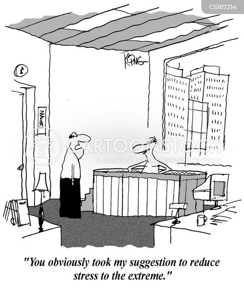 Stress Reduction Cartoons and Comics - funny pictures from CartoonStock