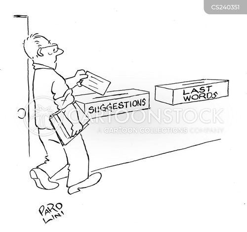 Suggestion's Box Cartoons and Comics - funny pictures from CartoonStock