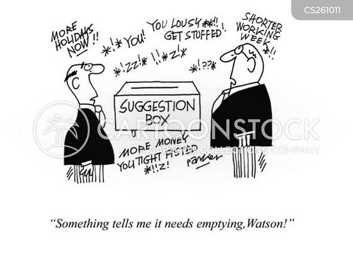 Suggesion Box Cartoons and Comics - funny pictures from CartoonStock